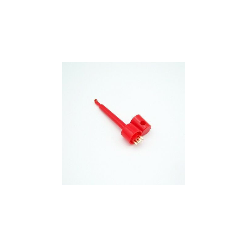 Black 57mm spring-loaded test hook for IC wires/pins