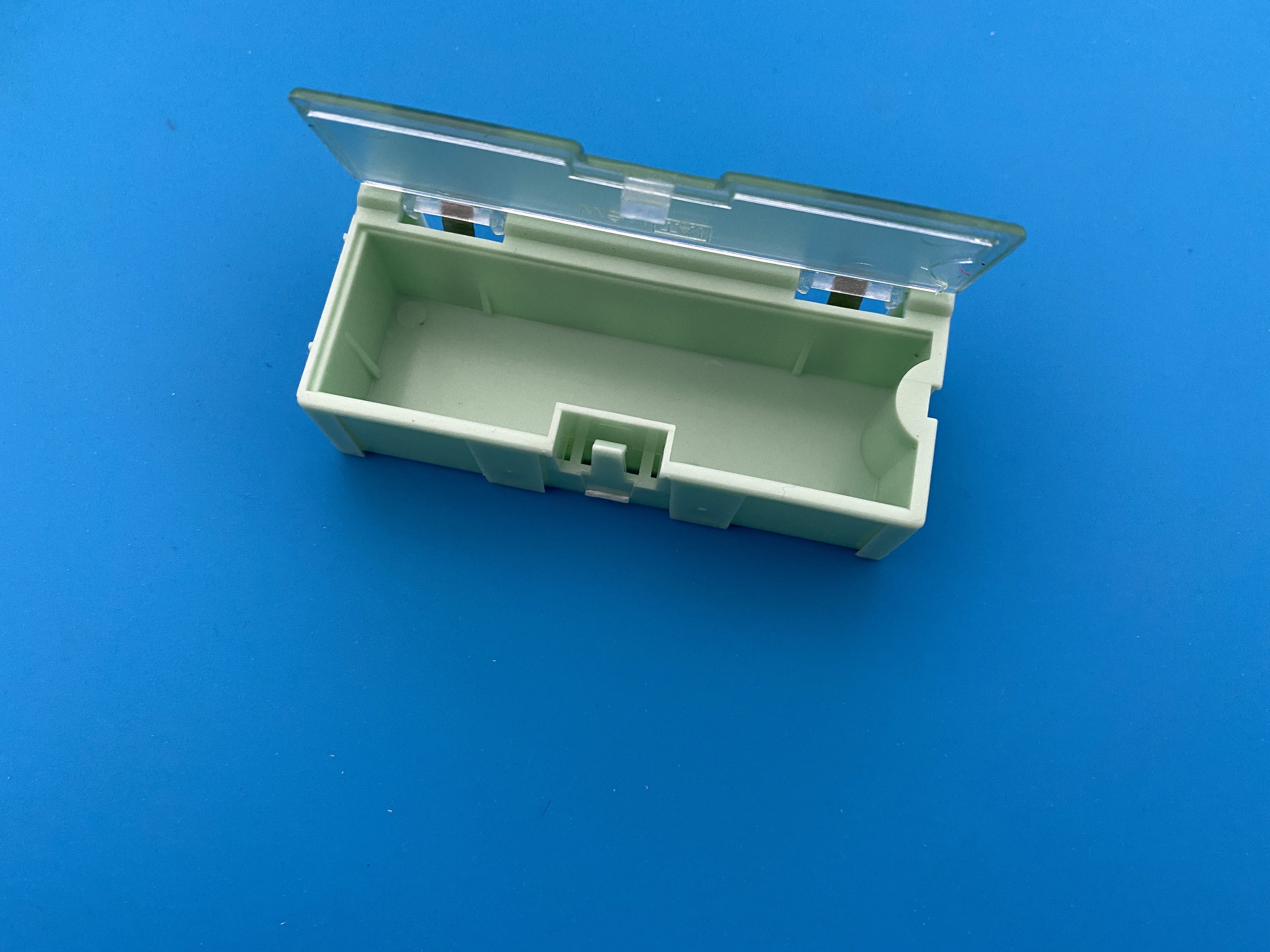 Modular component storage box with lid 75x31.5x21.5mm