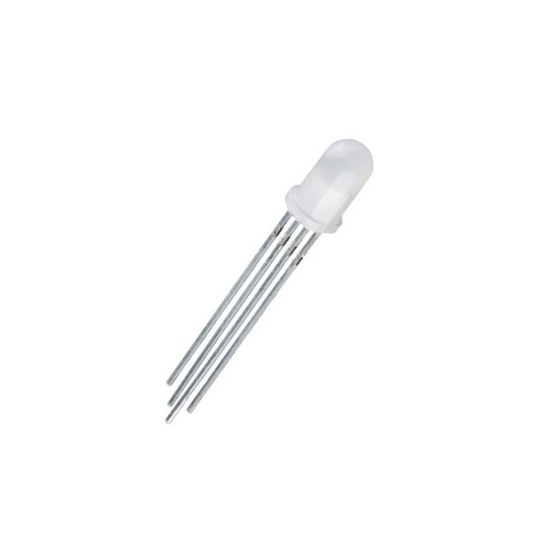 LED RGB 5mm 4 pins Common Cathode, opaque