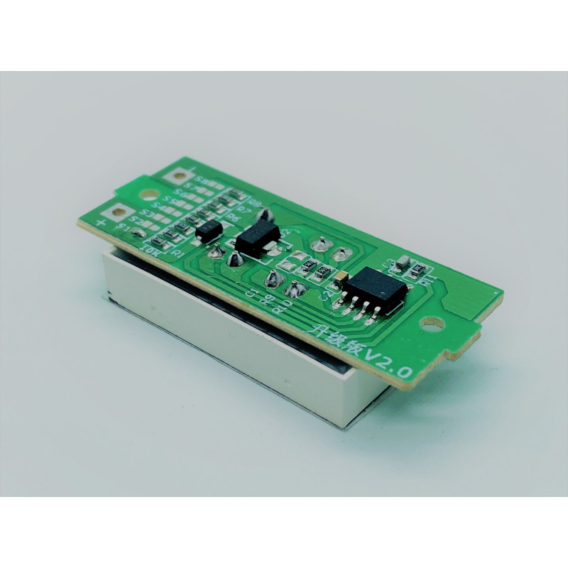 Battery status indication module, settable