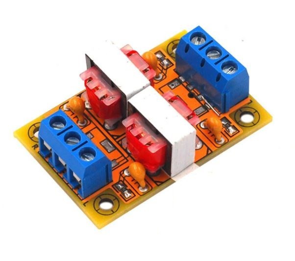 HiFi audio isolator module GND common, 3-pin terminal