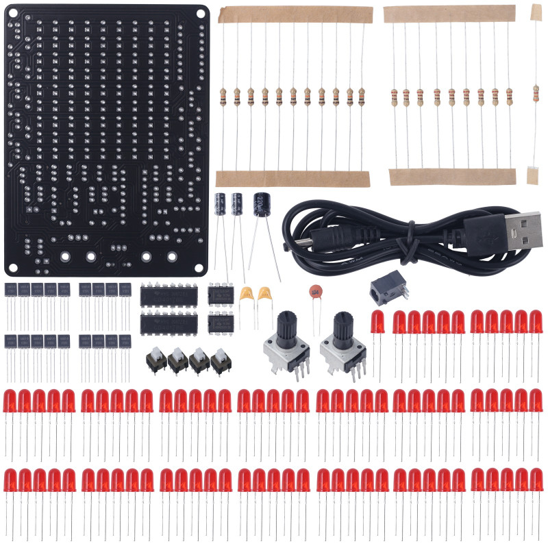 DIY kit CHA-81, 9x9 LED matrix, graphic effects