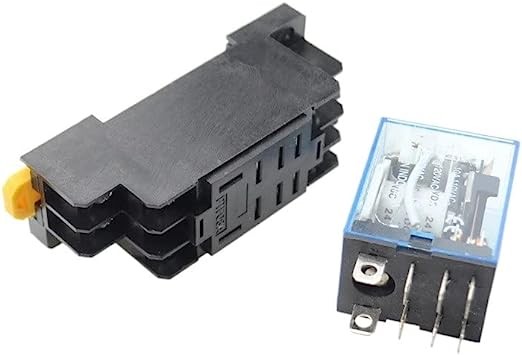 Releu electromagnetic LY2N 12V 10A 8 pini cu soclu DIN