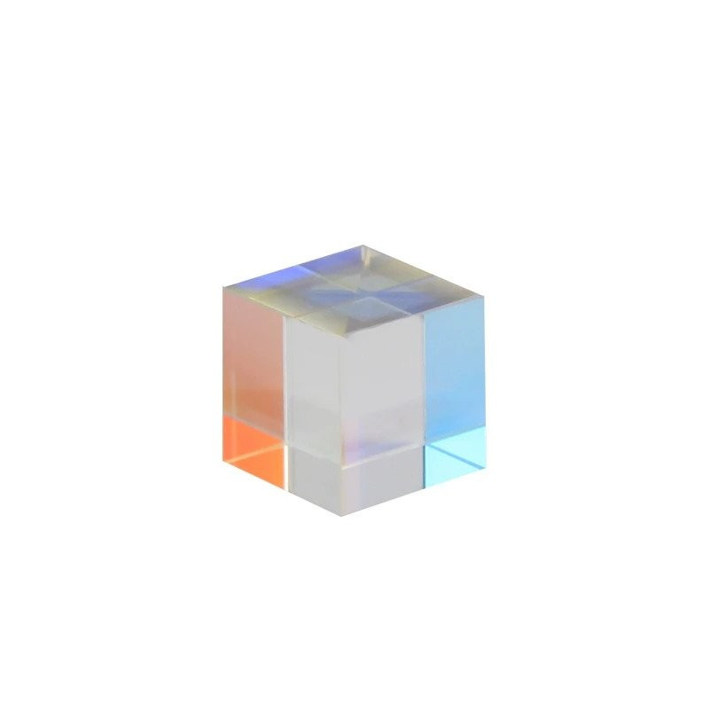 Optical prism cube, 15mm, for experiments