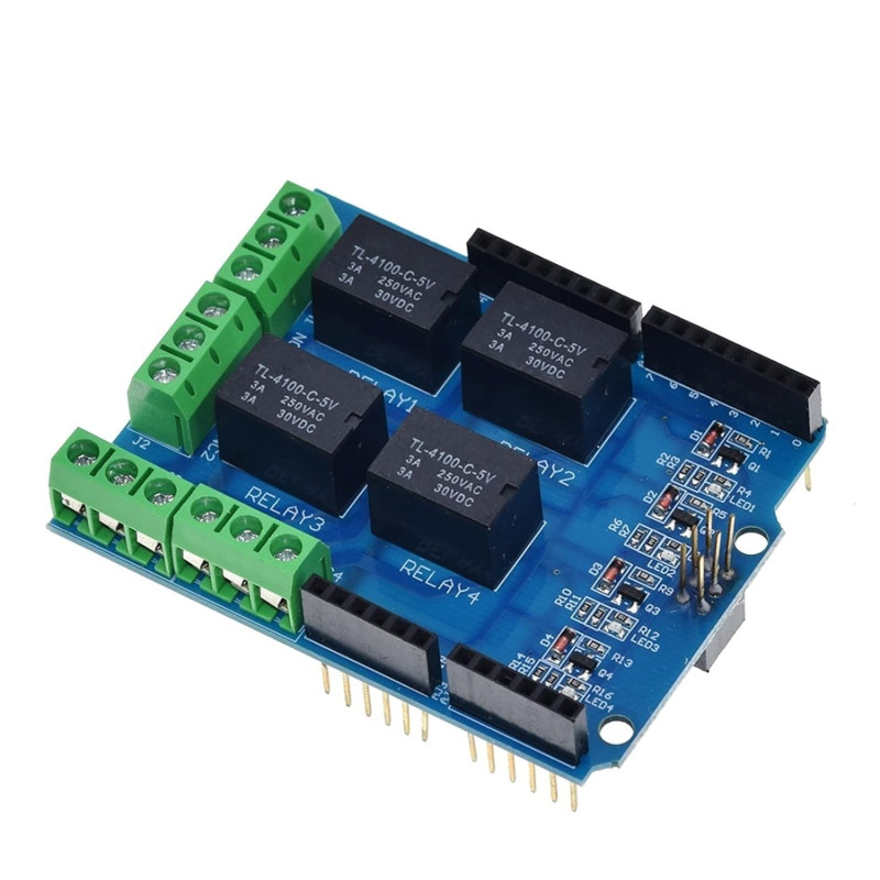 Placa expansiune 4 relee, UNO R3 si MEGA2560, 5V