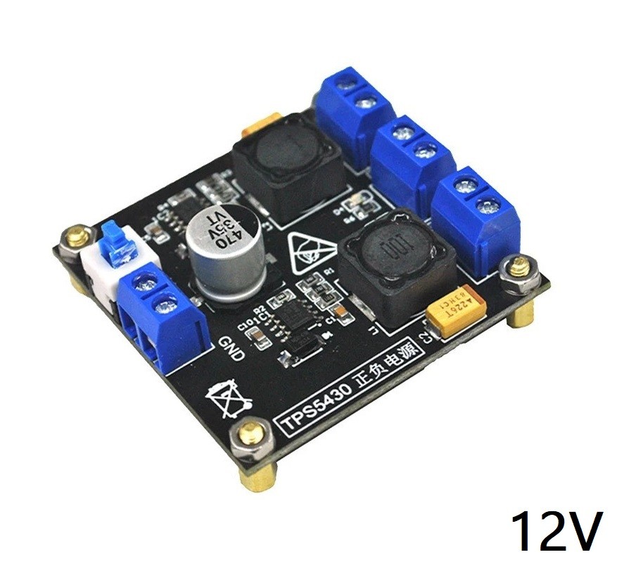 Dual DC-DC converter module TPS5430 3-24V to ±12V 3A
