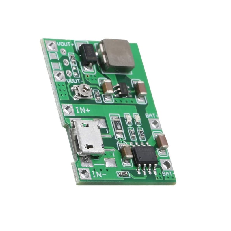 Battery charging module with lifter, 5-24V, TP4056