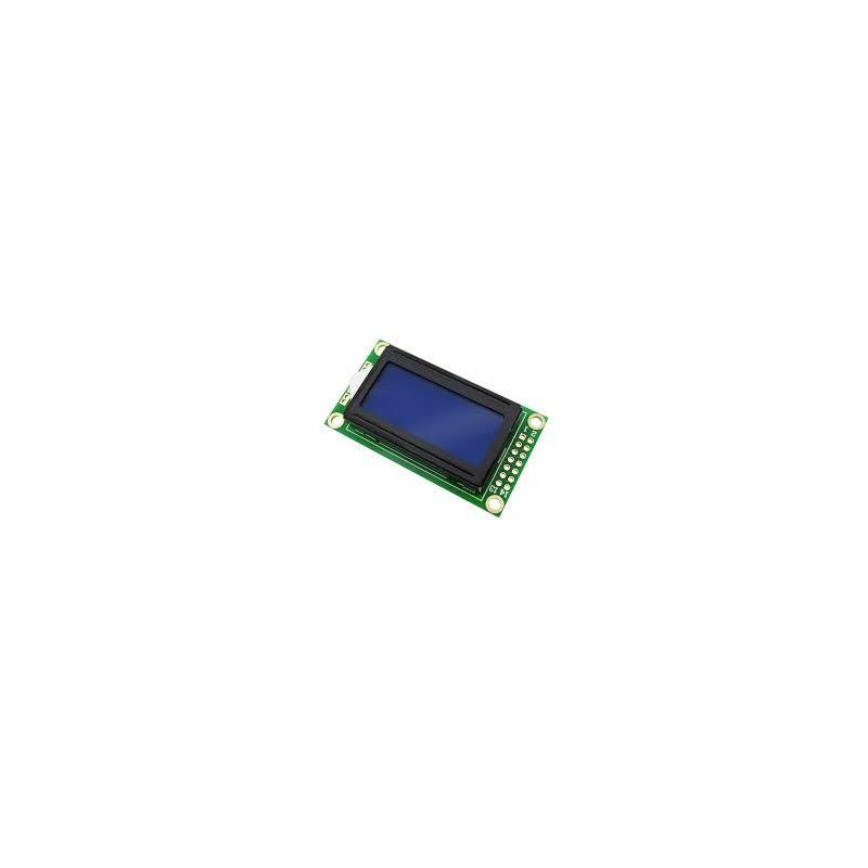 LCD 0802 8x2 blue Arduino I2C compatible