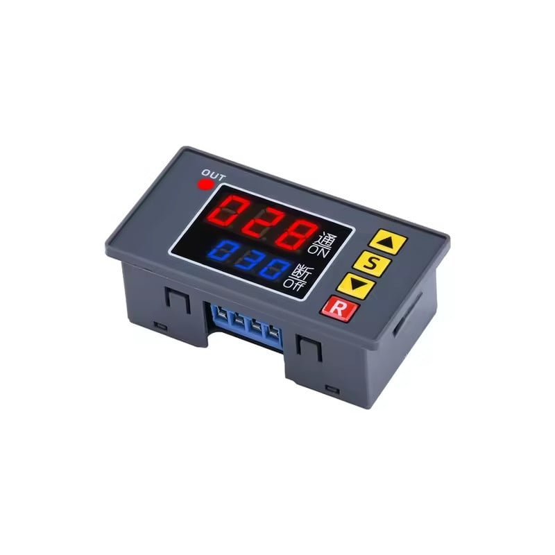 Releu intarziere programabil de panou, 12V, cu