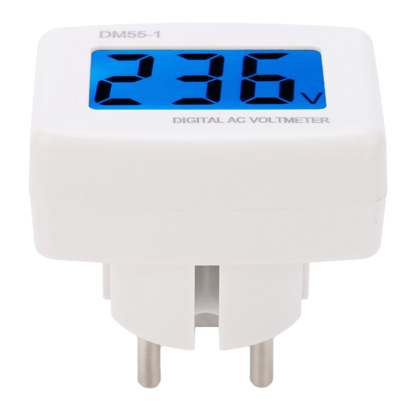 Voltmetru AC de priza DM55-1 80-300VAC EU LCD