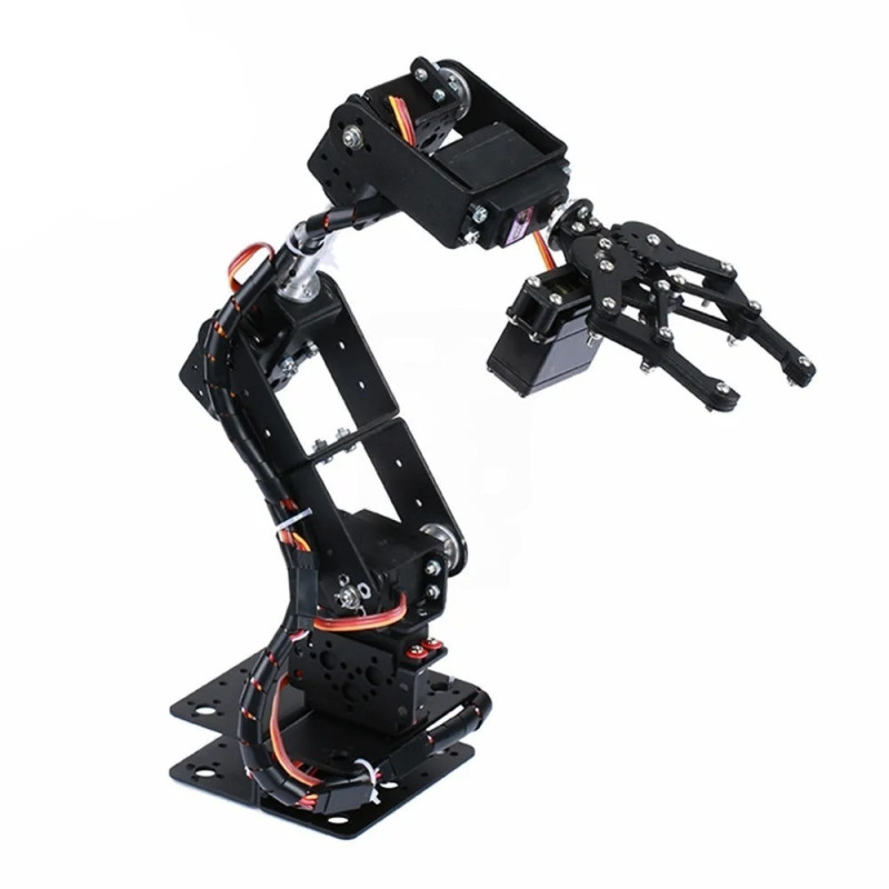6 Axis (6 DOF) Metal Robotic Arm Kit compatible with MG996R