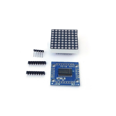 8x8 LED matrix, MAX7219, Red, SMD