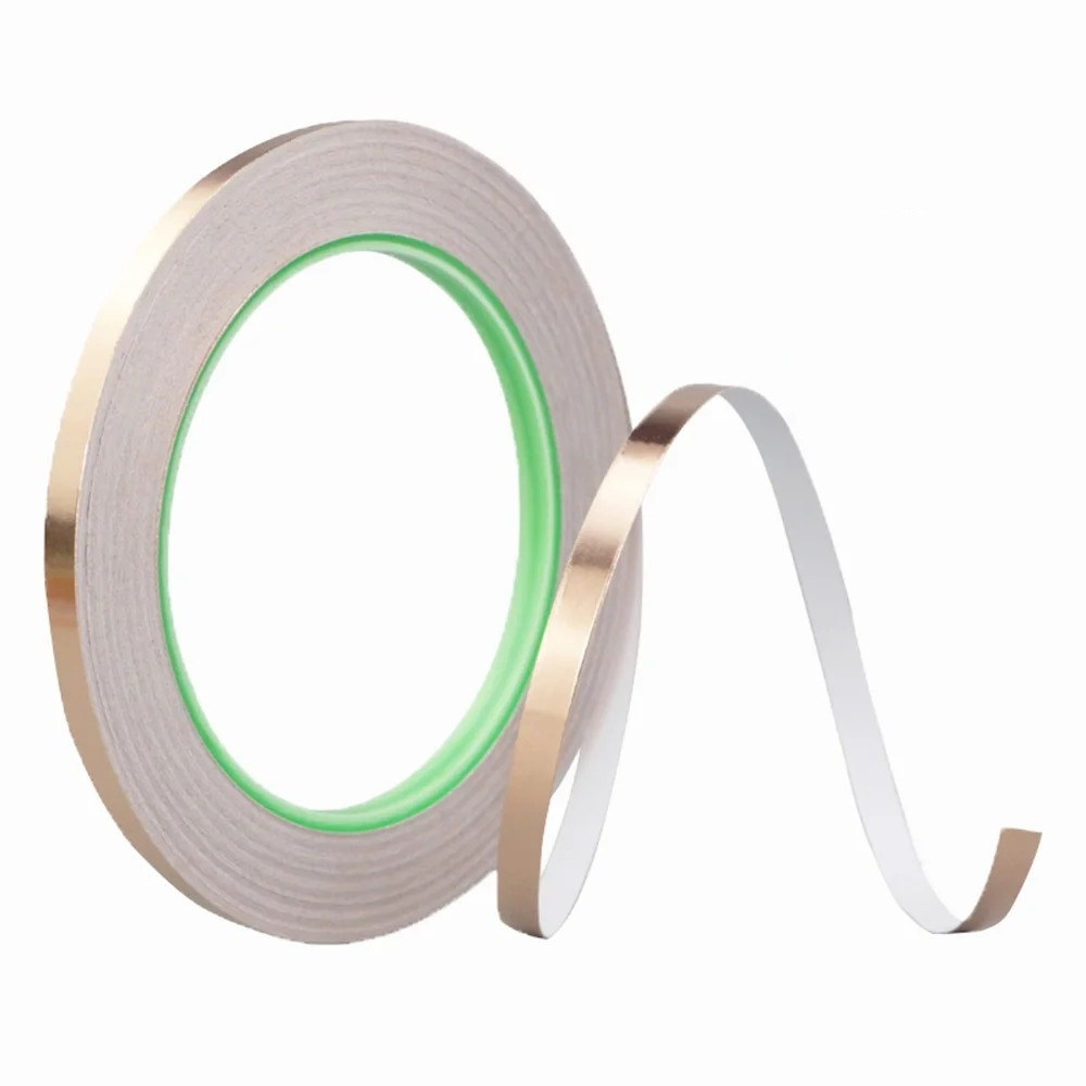 Banda cupru conductiva dublu adeziva 3mm x 0.05mm 20m