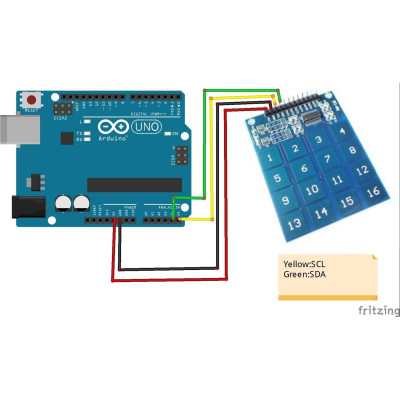 16-channel capacitive touch sensor module TTP229