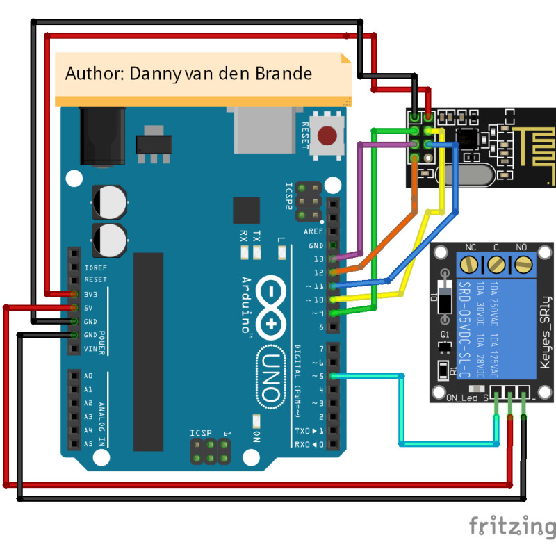 Modul wireless transreceiver NRF24L01 2.4GHz
