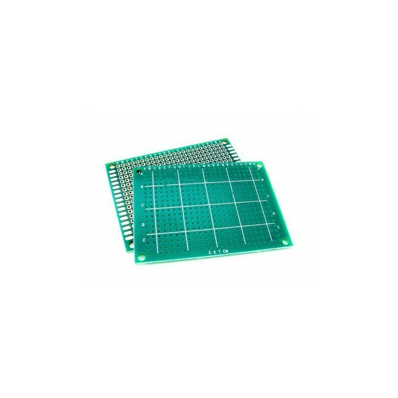 Prototyping PCB board, one side, 5x7
