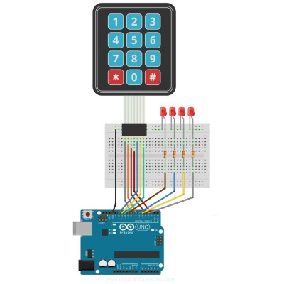 Keypad 3x4 membrane keyboard