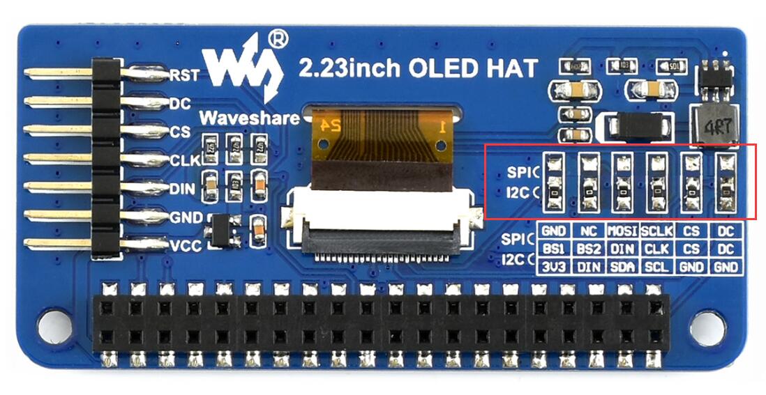 Waveshare Shield 2.23inch OLED Display Module for Pico