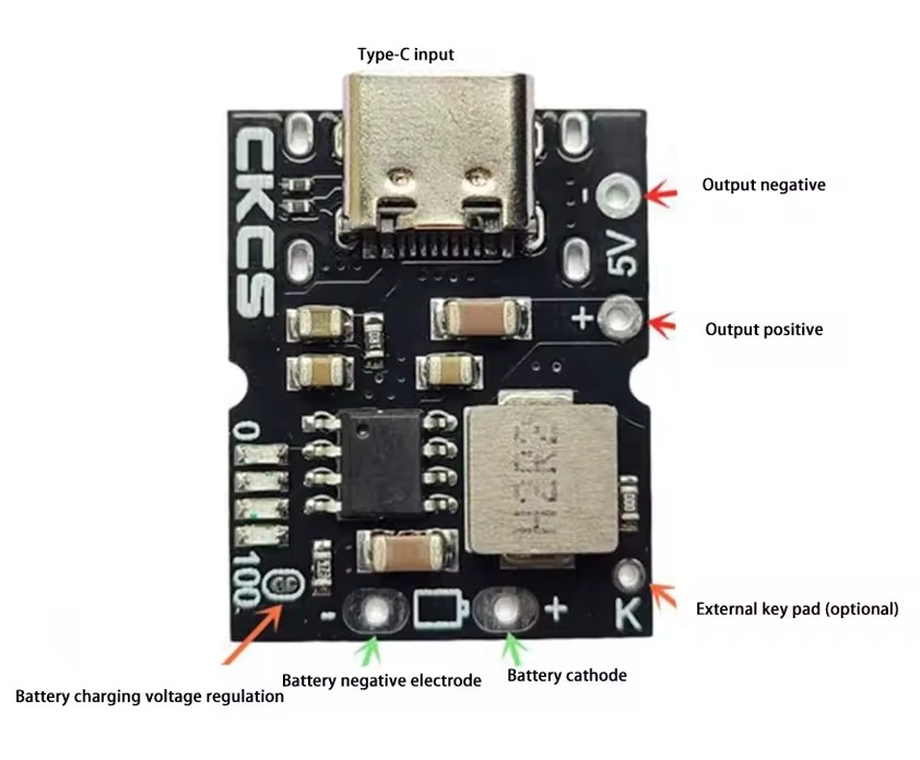 Modul Powerbank Litiu, cu ridicator la 5V, 2A