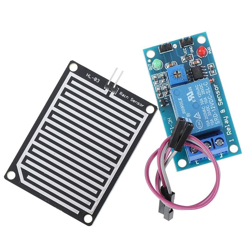 Rain water sensor module + DC 12V Relay Control Module Rain Sensor ...