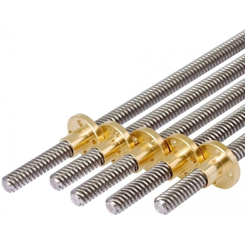 400mmT-type Stepper Motor Trapezoidal Lead Screw 8MM Thread T8 For 3D ...