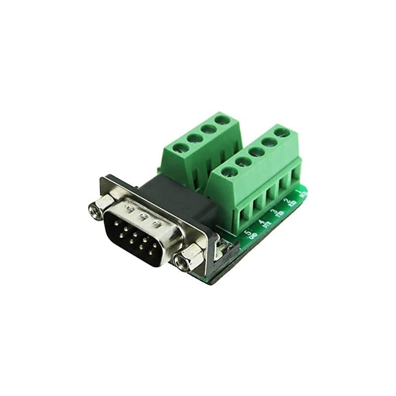 DB9 Male Adapter Signals Terminal Module RS232 Serial To Terminal DB9 Connector