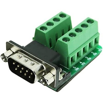 DB9 Male Adapter Signals Terminal Module RS232 Serial To Terminal DB9 Connector