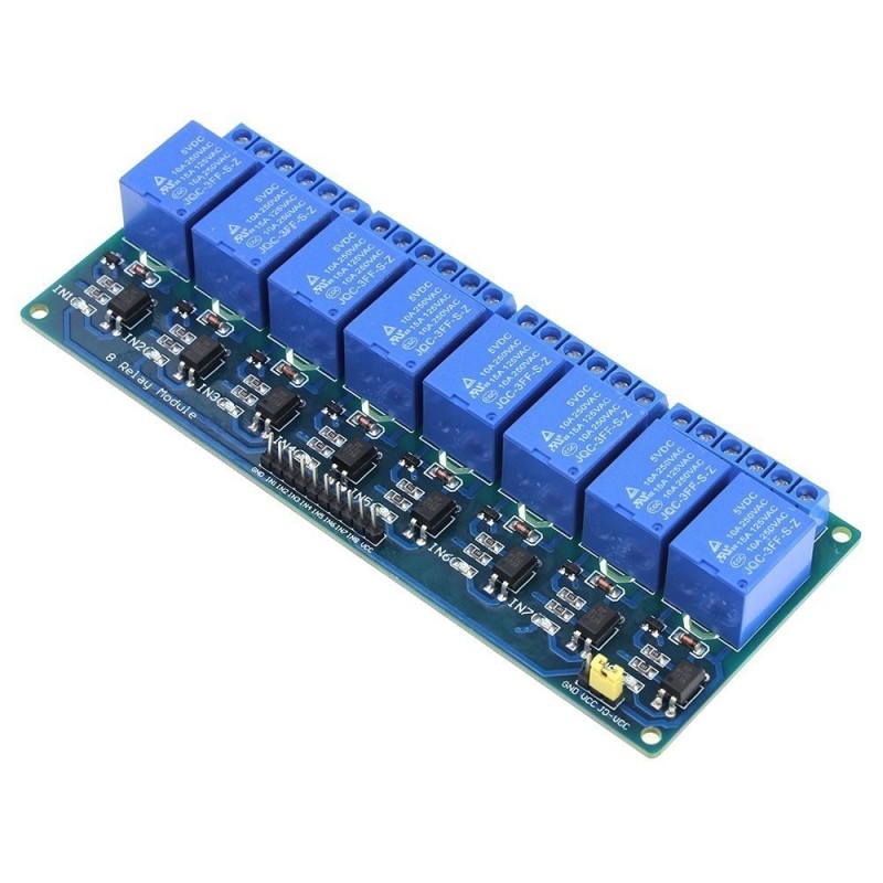 12V 8 Channel Relay Module low trigger With Optocoupler
