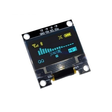 OLED 0.96" I2C IIC Interface OLED Screen Blue and yellow Color OLED ...