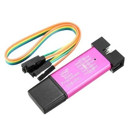 USB-TTL Auto Programmer MCU STC 51 Microcontroller Downloader / 3.3V 5V Universal / Dual Voltage ...