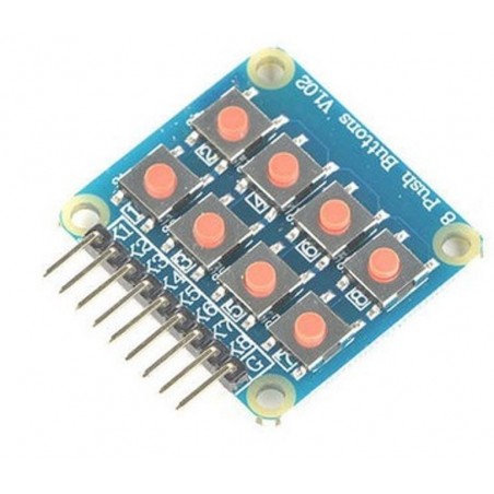 2 * 4 matrix keyboard 8-bit button Independent keypad External ...